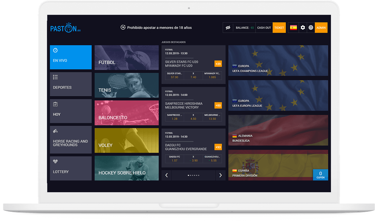 Vadslagningsterminal programprodukt | Betshop Solutions | BetConstruct