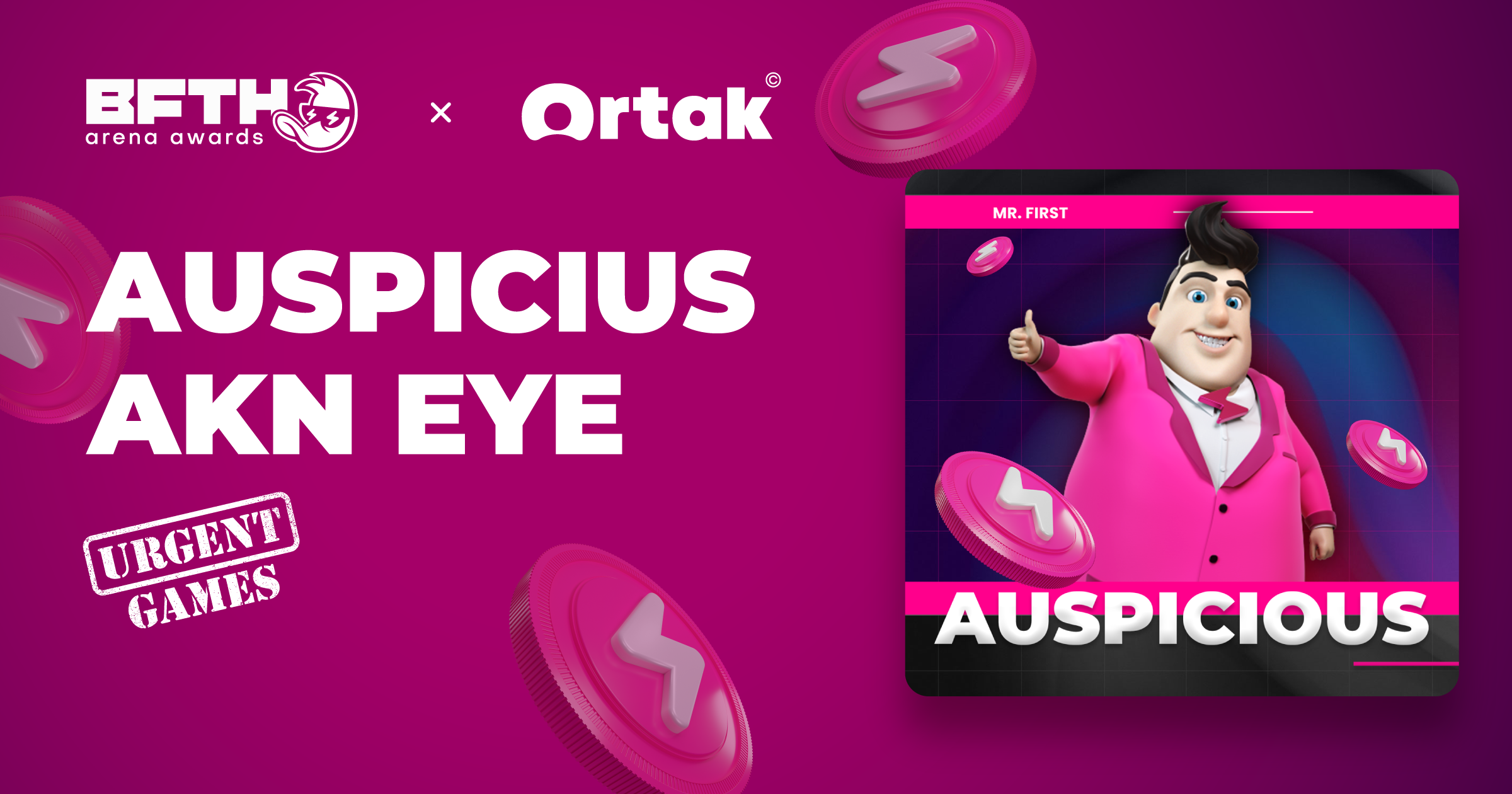 Auspicius Akn Eye by Urgent Games Enters Ortak x B.F.T.H. Arena Awards 2024