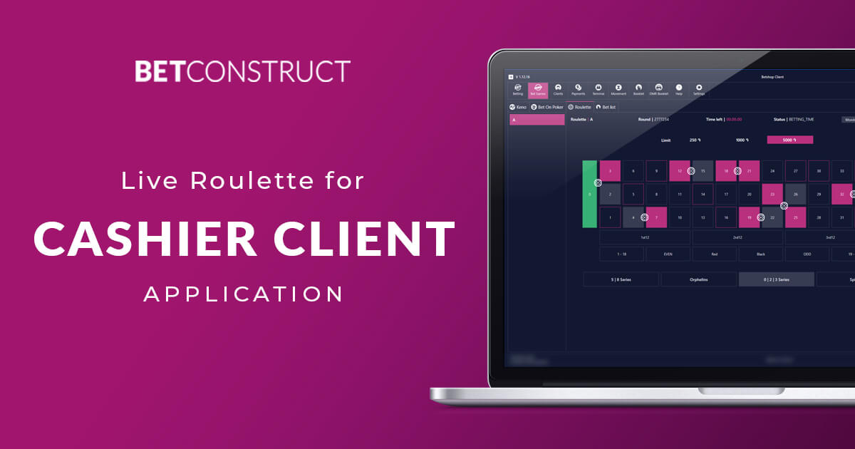 BetConstruct Enables Its Live Roulette for Betshop Operations