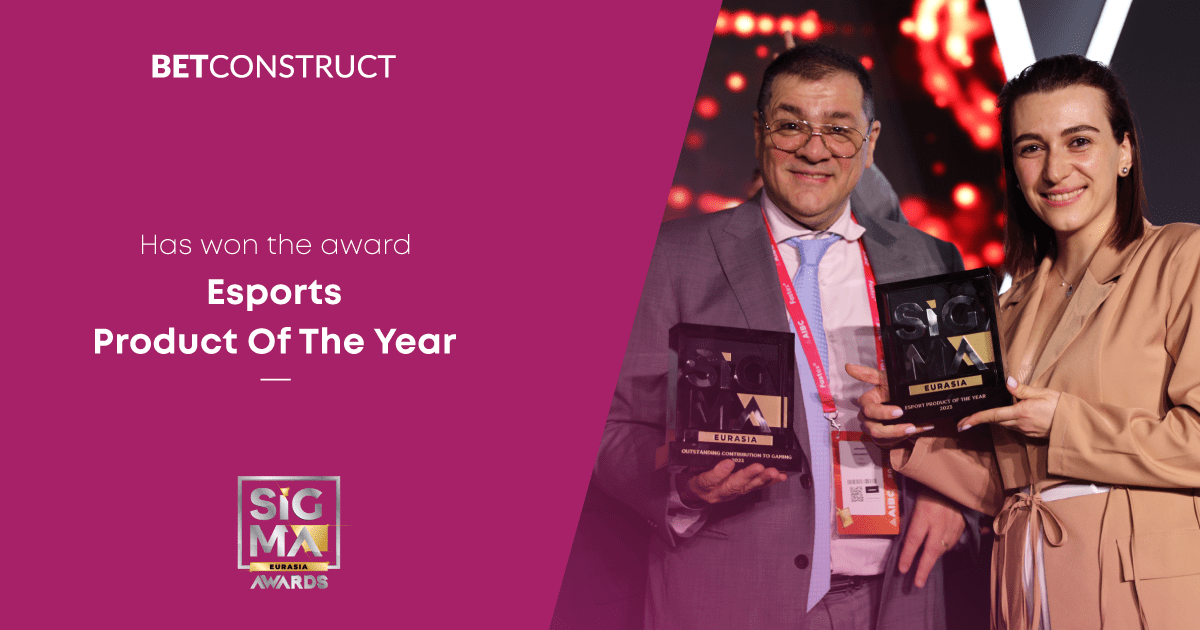 BetConstruct Receives the Esports Product of The Year Award at SiGMA Eurasia