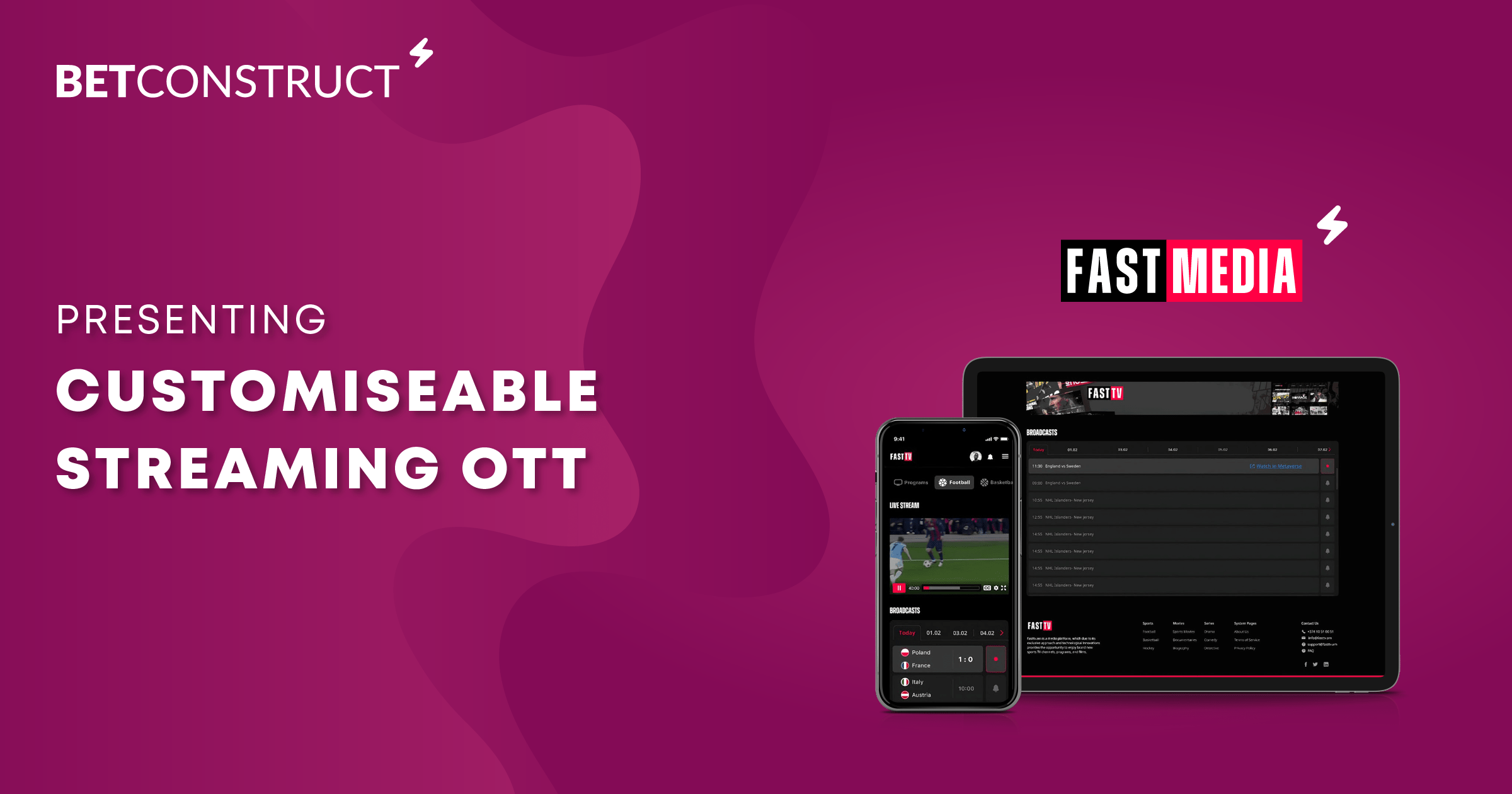 BetConstruct Introduces OTT Platform: A Game-Changer in Streaming Technology