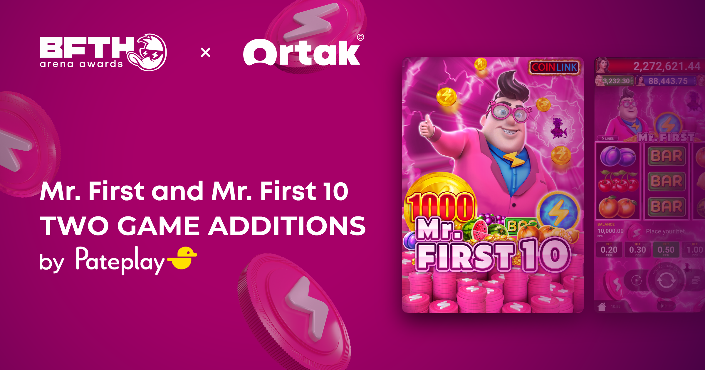 Revealing Gaming Marvels: Pateplay joins Ortak x B.F.T.H. Arena Awards 2024